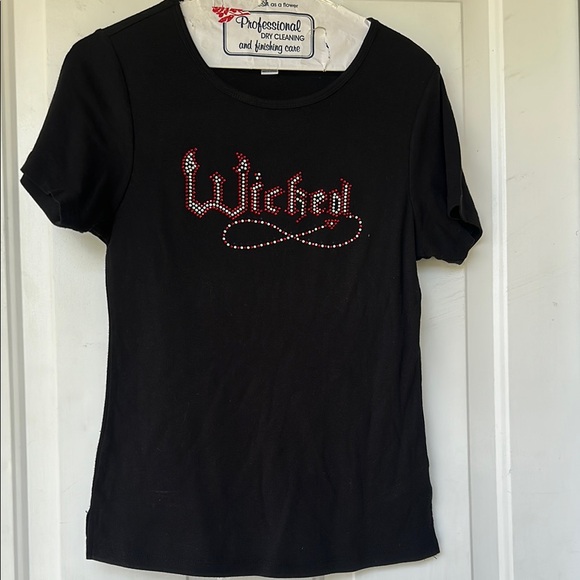 Tops | Wicked Black Tshirt | Poshmark